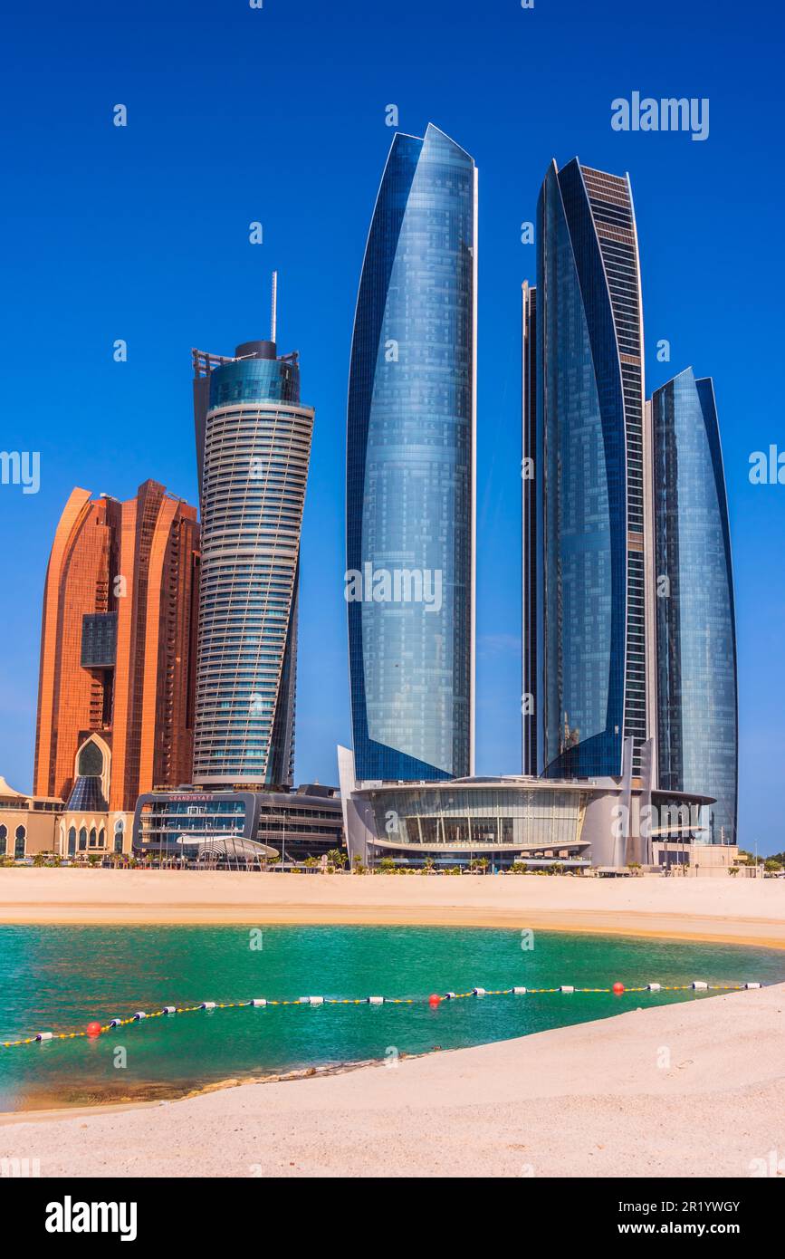 Etihad towers complex in abu hi-res stock photography and images - Alamy