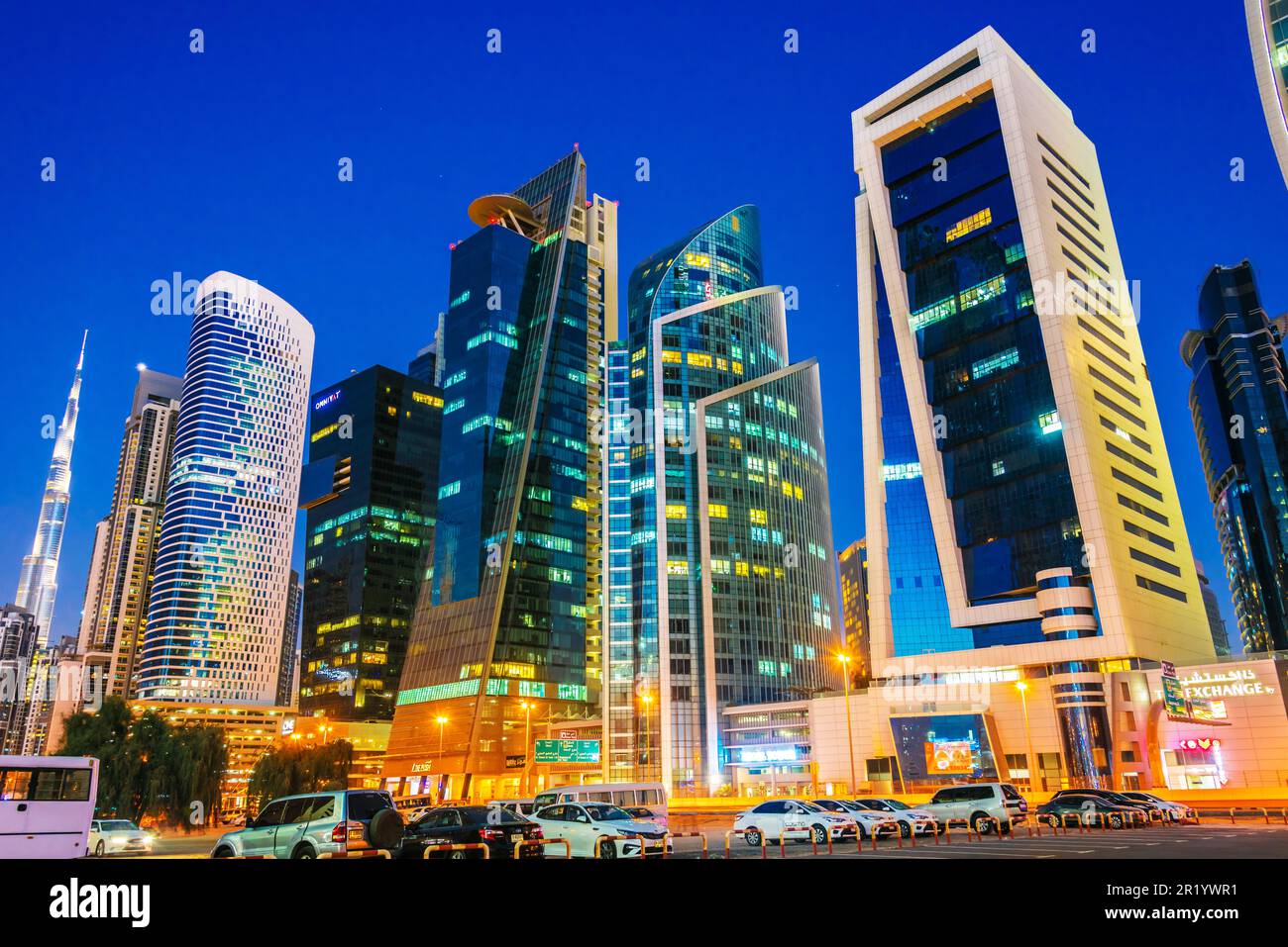 DUBAI, UNITED ARAB EMIRATES - FEB 9, 2019: Architecture od Business Bay ...