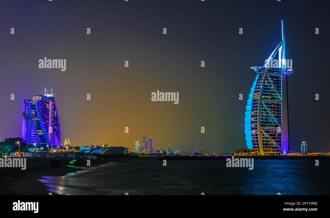 DUBAI, UNITED ARAB EMIRATES - FEB 11, 2019: The Burj Al Arab or Tower ...