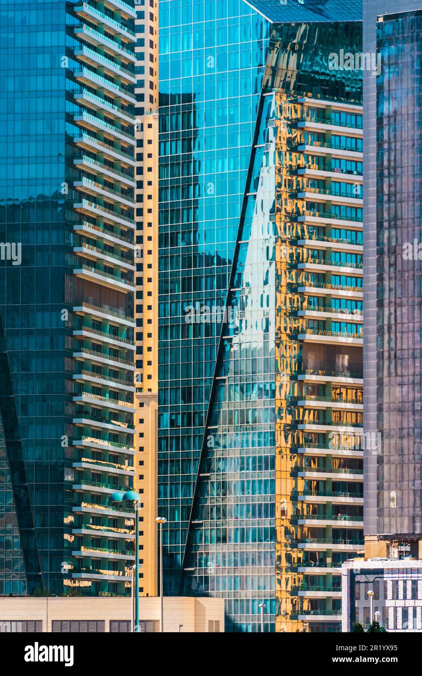 Modern residential architecture of Dubai, United Arab Emirates Stock ...