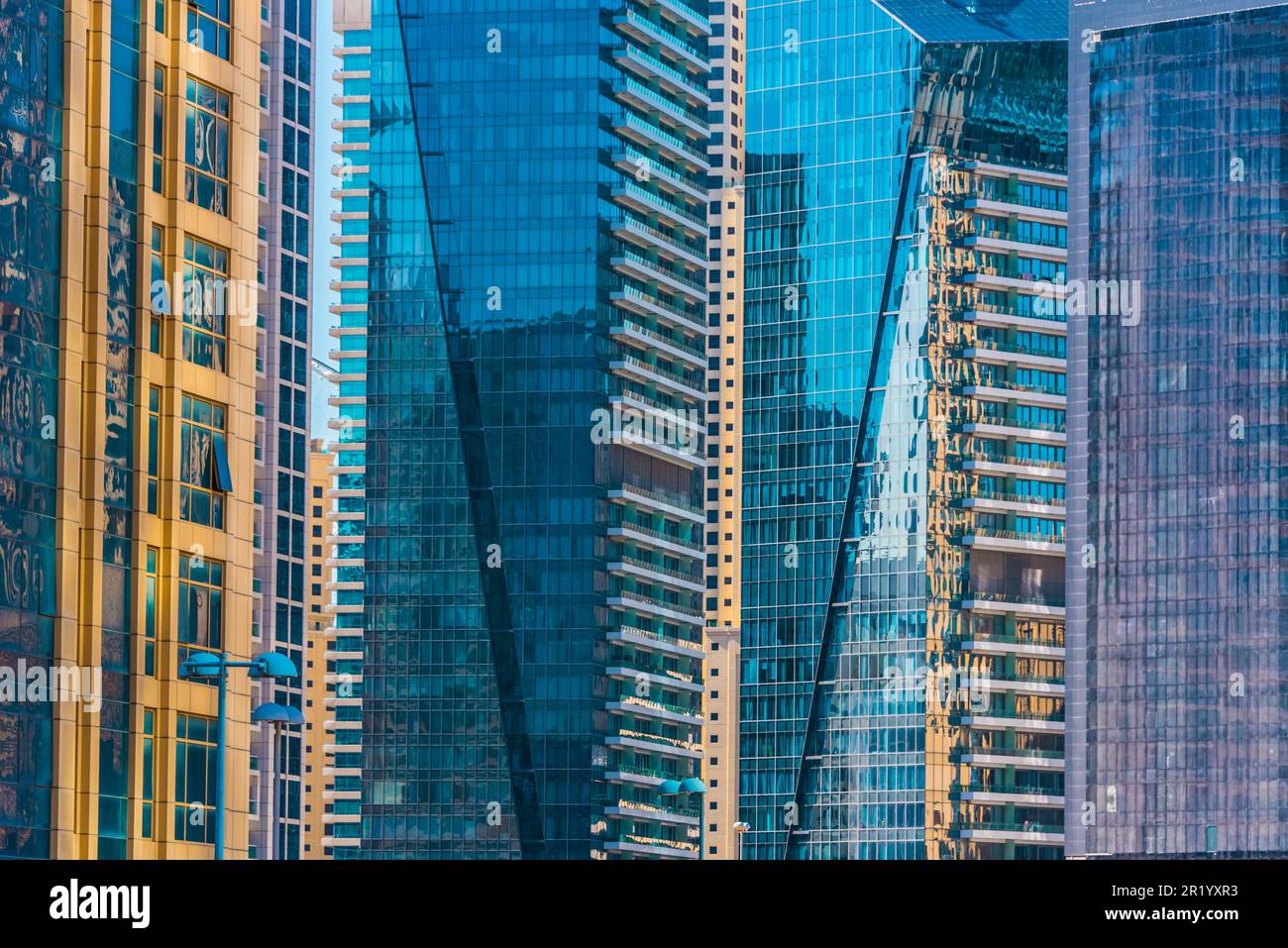 Modern residential architecture of Dubai, United Arab Emirates Stock ...