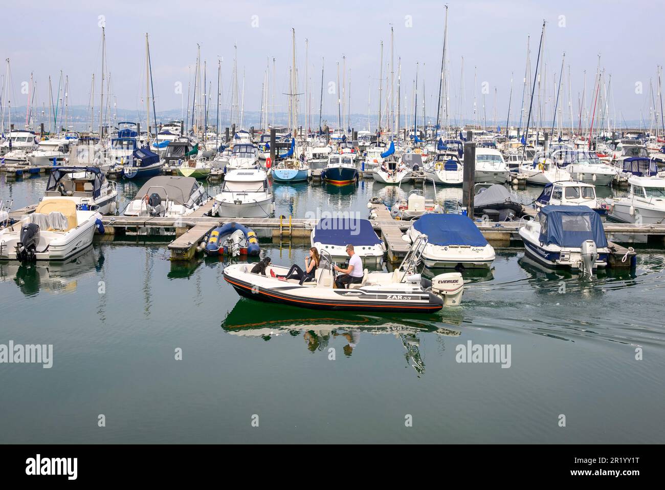 Brixham, Devon in May. Boats in the marina Stock Photo - Alamy