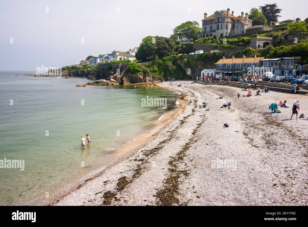 Brixham, Devon in May. Shoalstone Beach Stock Photo - Alamy