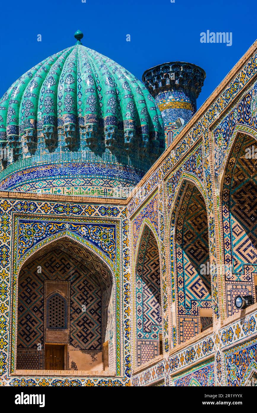 Architecture of Registan, an old public square in the heart of the ...