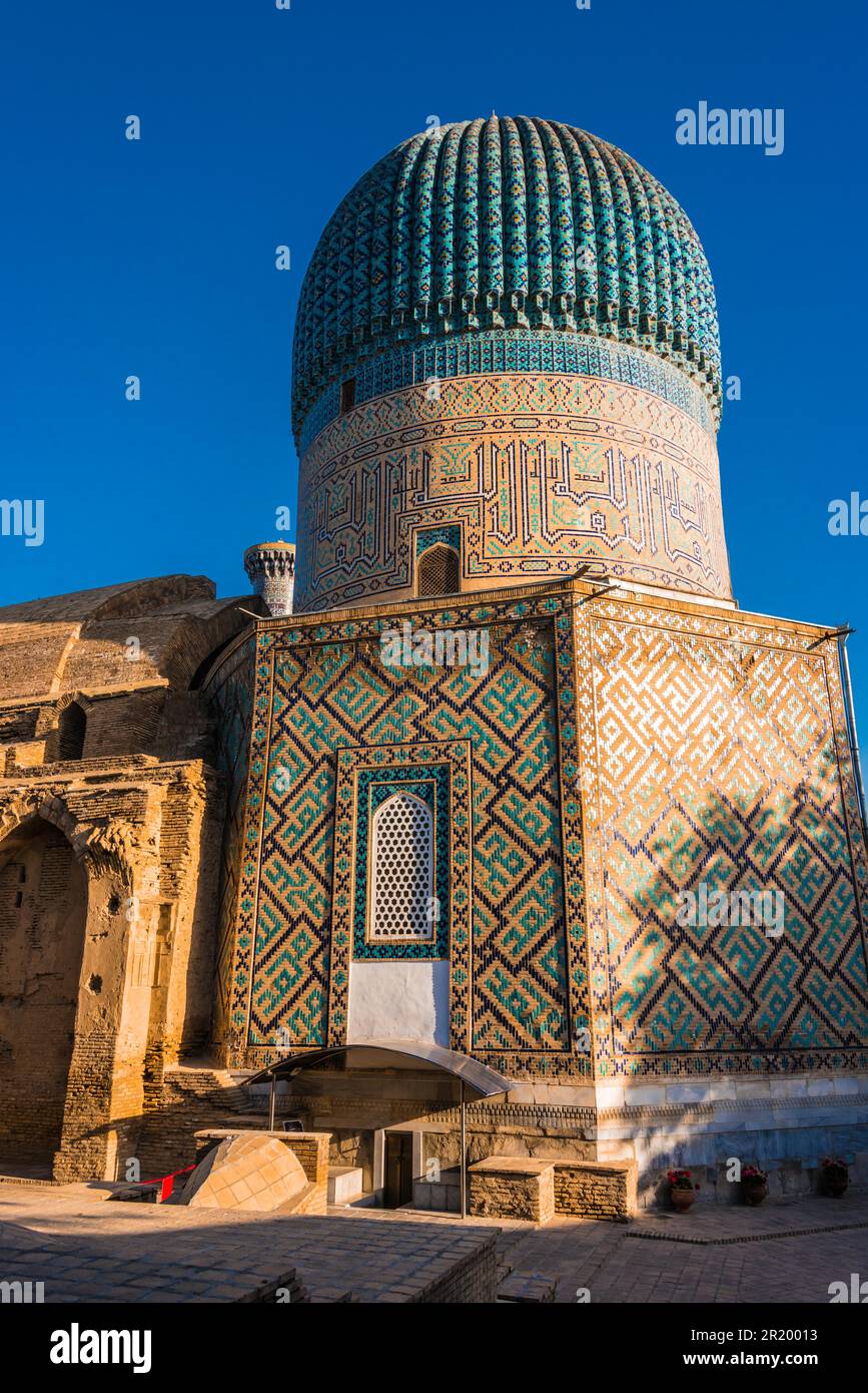Gur-e-Amir or Guri Amir (Tomb of the King), a mausoleum of the Asian ...