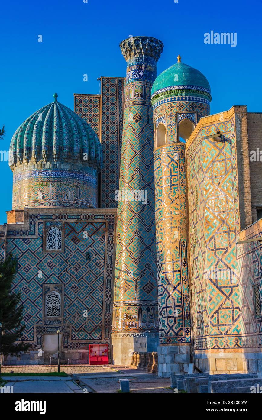 Architecture of Registan, an old public square in the heart of the ...