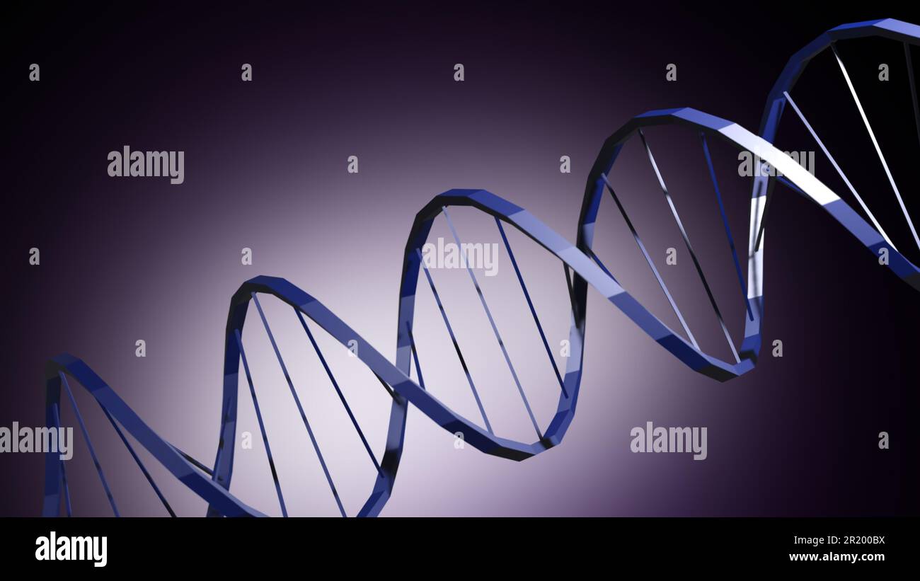 Structure of DNA on dark background. Illustration Stock Photo - Alamy