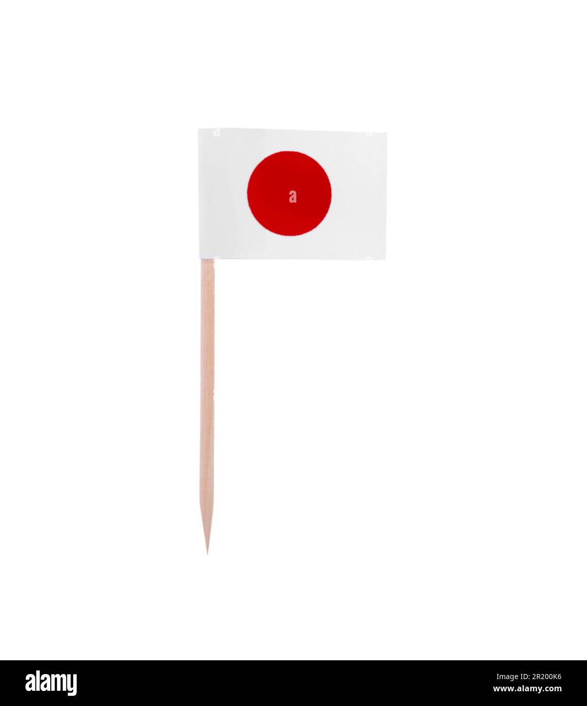Small paper flag of Japan isolated on white Stock Photo - Alamy