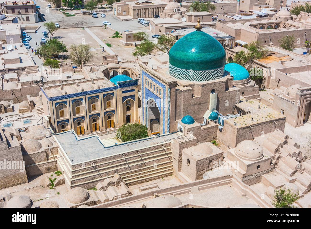Historic architecture of Itchan Kala, walled inner town of the city of ...