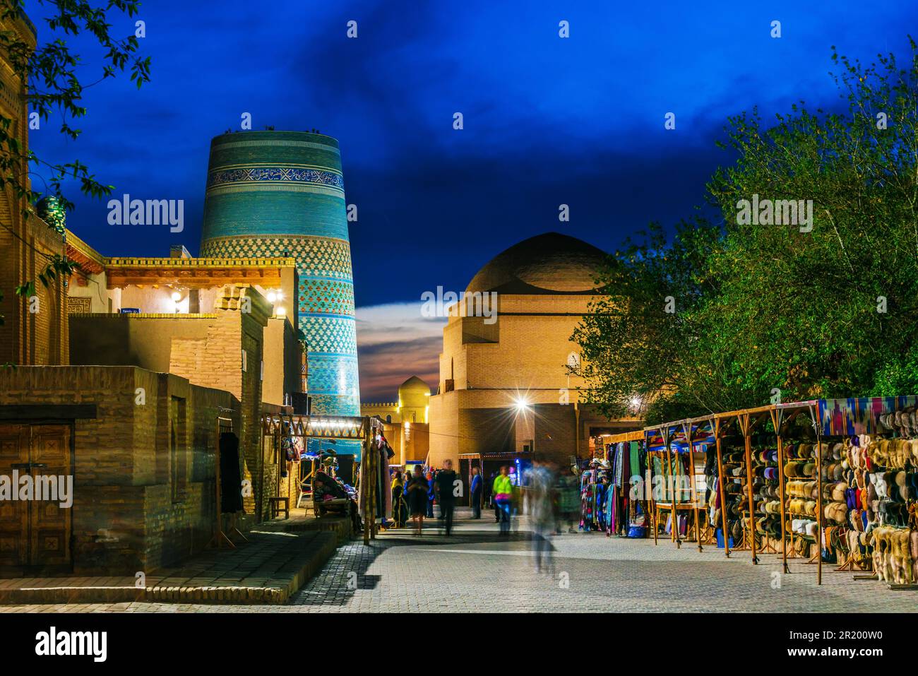 Historic architecture of Itchan Kala, walled inner town of the city of ...