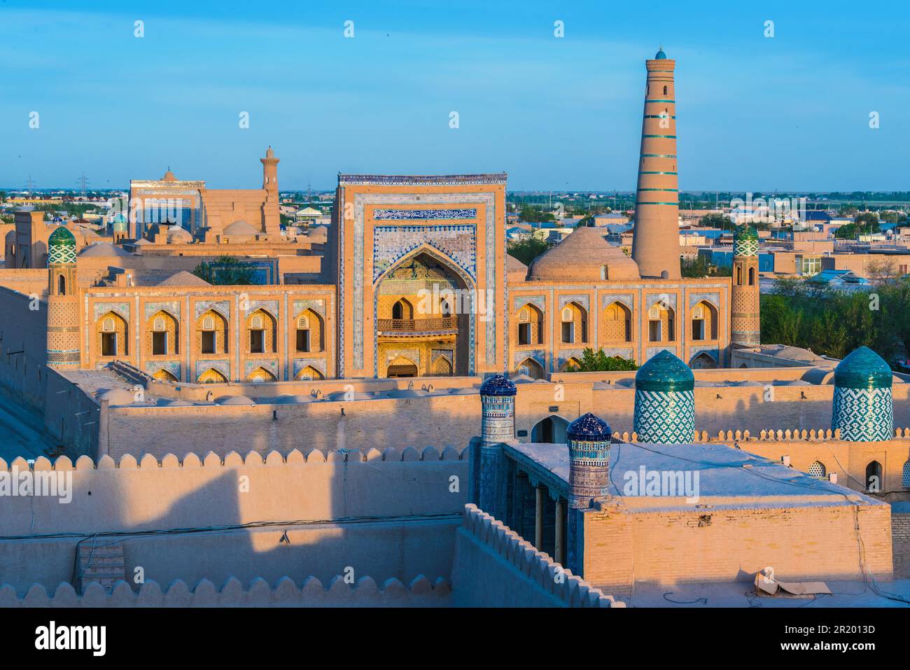 Historic architecture of Itchan Kala, walled inner town of the city of ...
