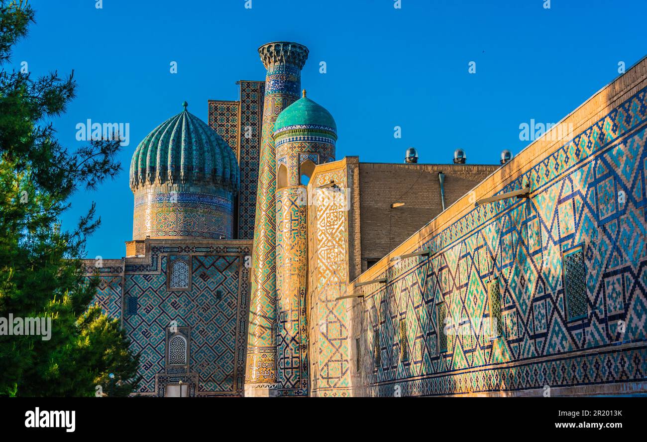 Architecture of Registan, an old public square in the heart of the ...