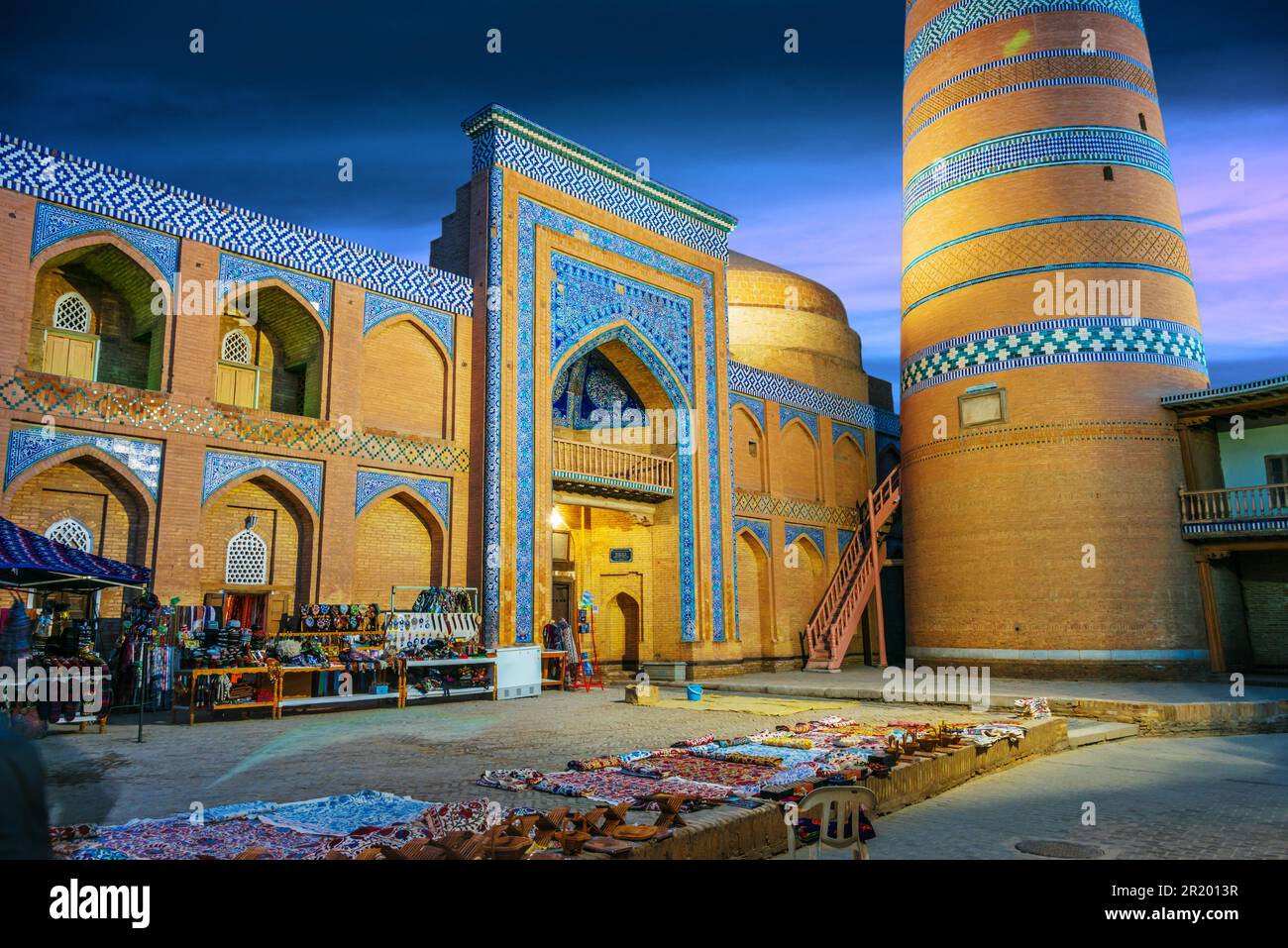 Historic architecture of Itchan Kala, walled inner town of the city of ...