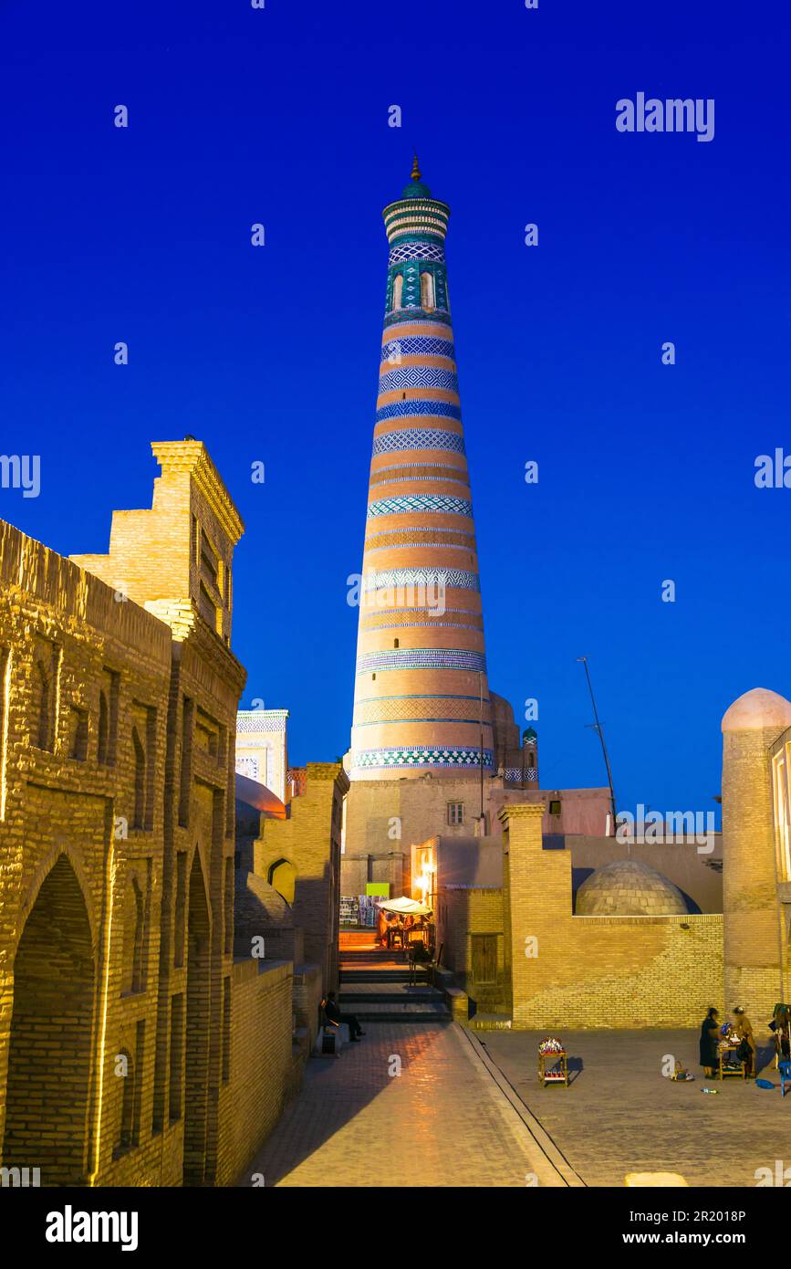 Historic architecture of Itchan Kala, walled inner town of the city of ...
