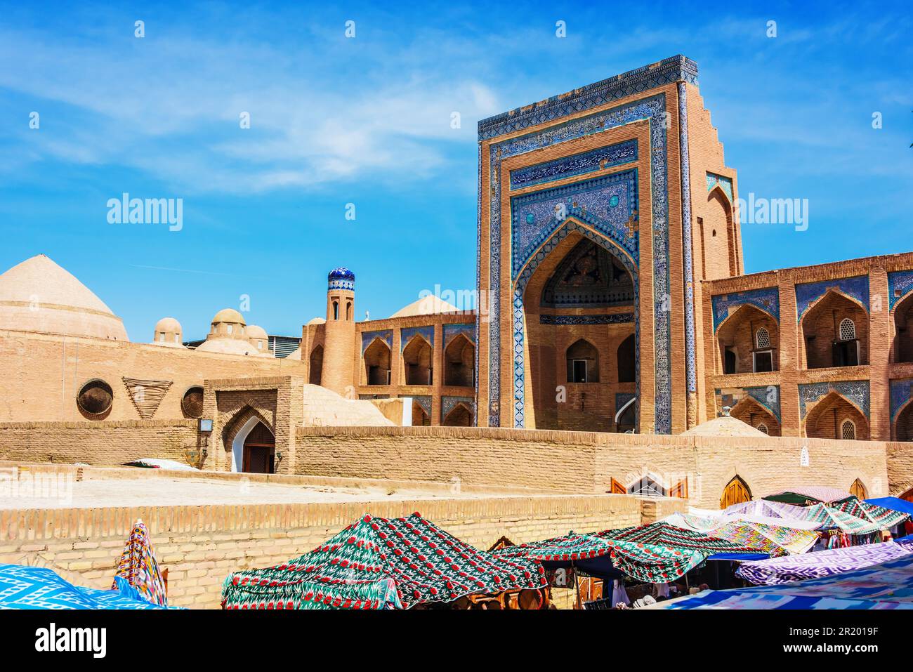 Historic architecture of Itchan Kala, walled inner town of the city of ...