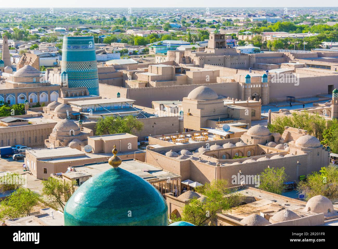 Historic architecture of Itchan Kala, walled inner town of the city of ...