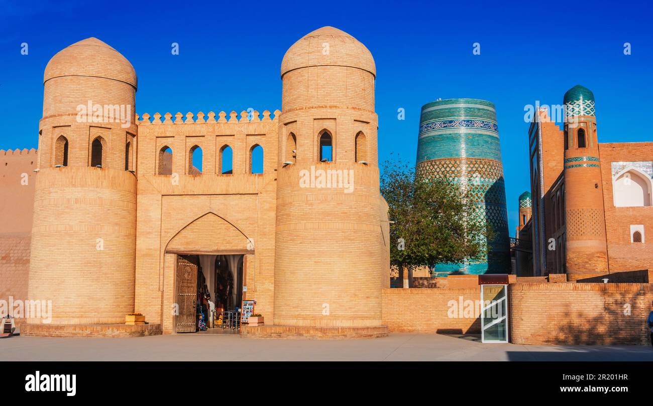Walled city of itchan kala hi-res stock photography and images - Alamy