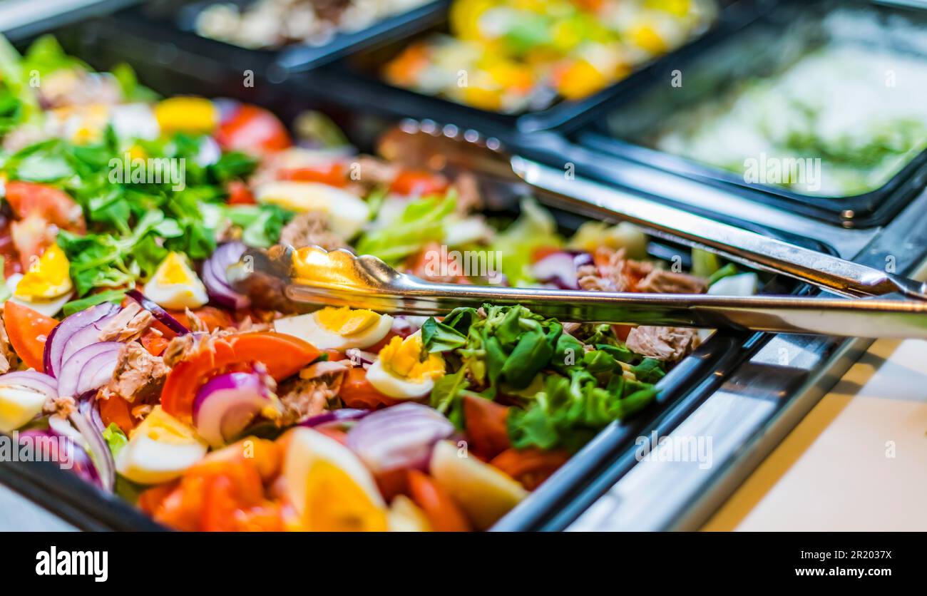 Fast food sold in an shopping mall food court Stock Photo - Alamy