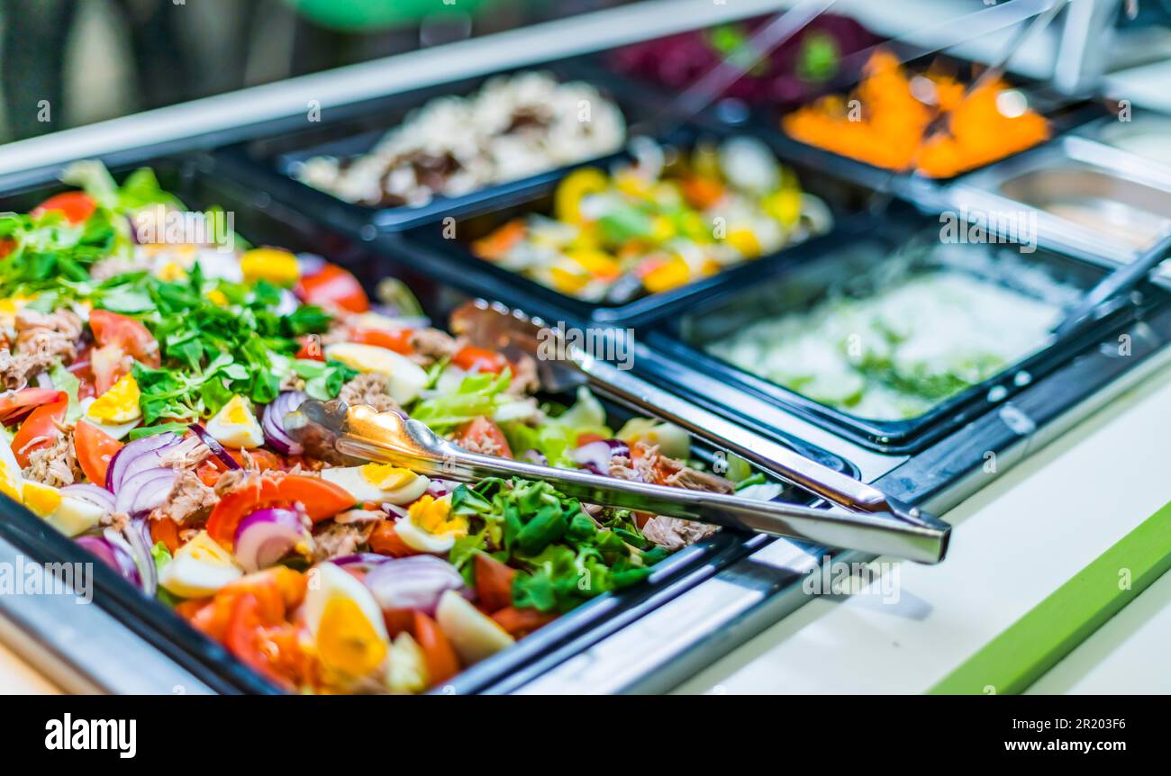 Fast food sold in an shopping mall food court Stock Photo - Alamy