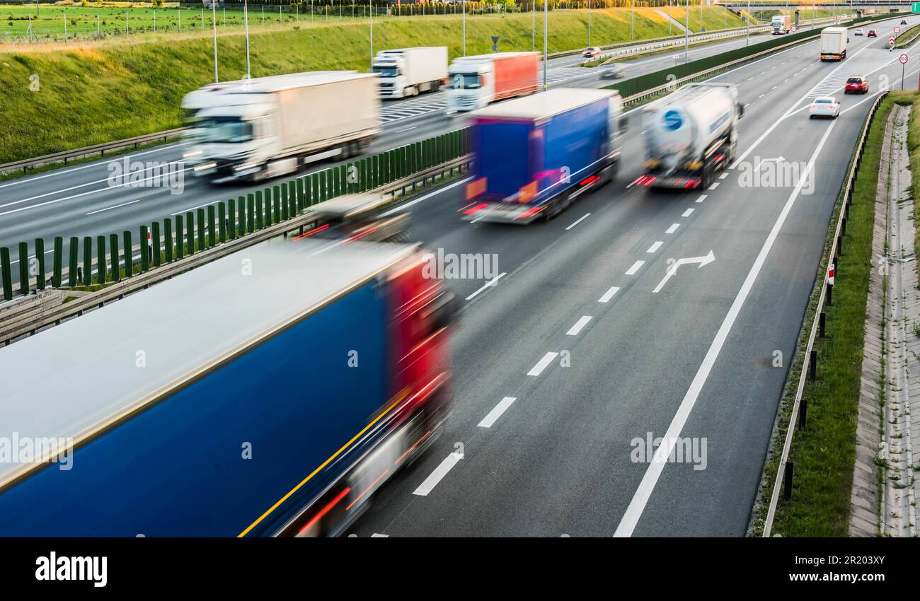 Six lane controlled access highway hi-res stock photography and images ...