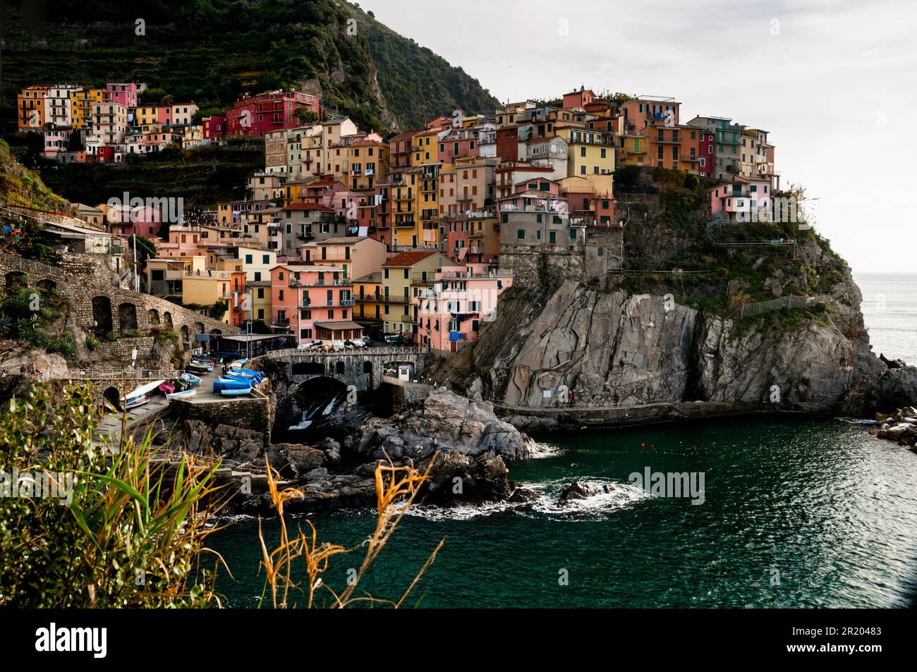 Manarola on the Italian Riviera, Cinque Terre, Italy Stock Photo - Alamy