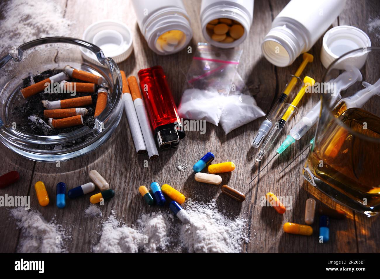 Addictive substances, including alcohol, cigarettes and drugs Stock ... Addictive substances, including alcohol, cigarettes and drugs Stock ...