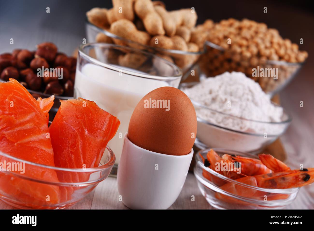 Composition with common food allergens including egg, milk, soya ...