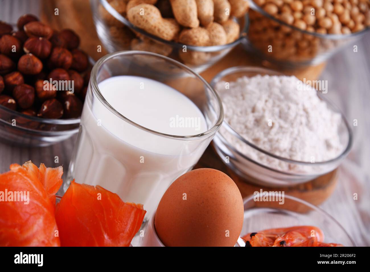 Composition with common food allergens including egg, milk, soya ...