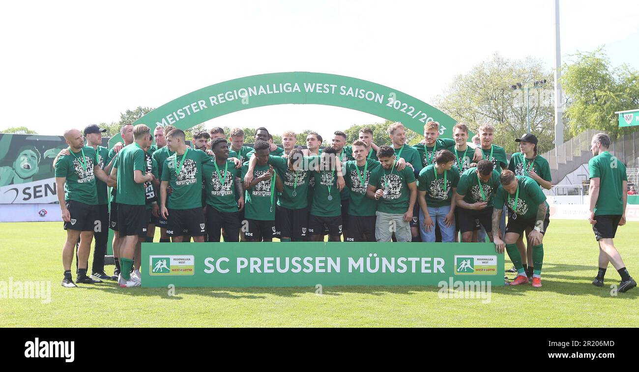 Muenster, Deutschland. 13th May, 2023. firo: 05/13/2023 football ...