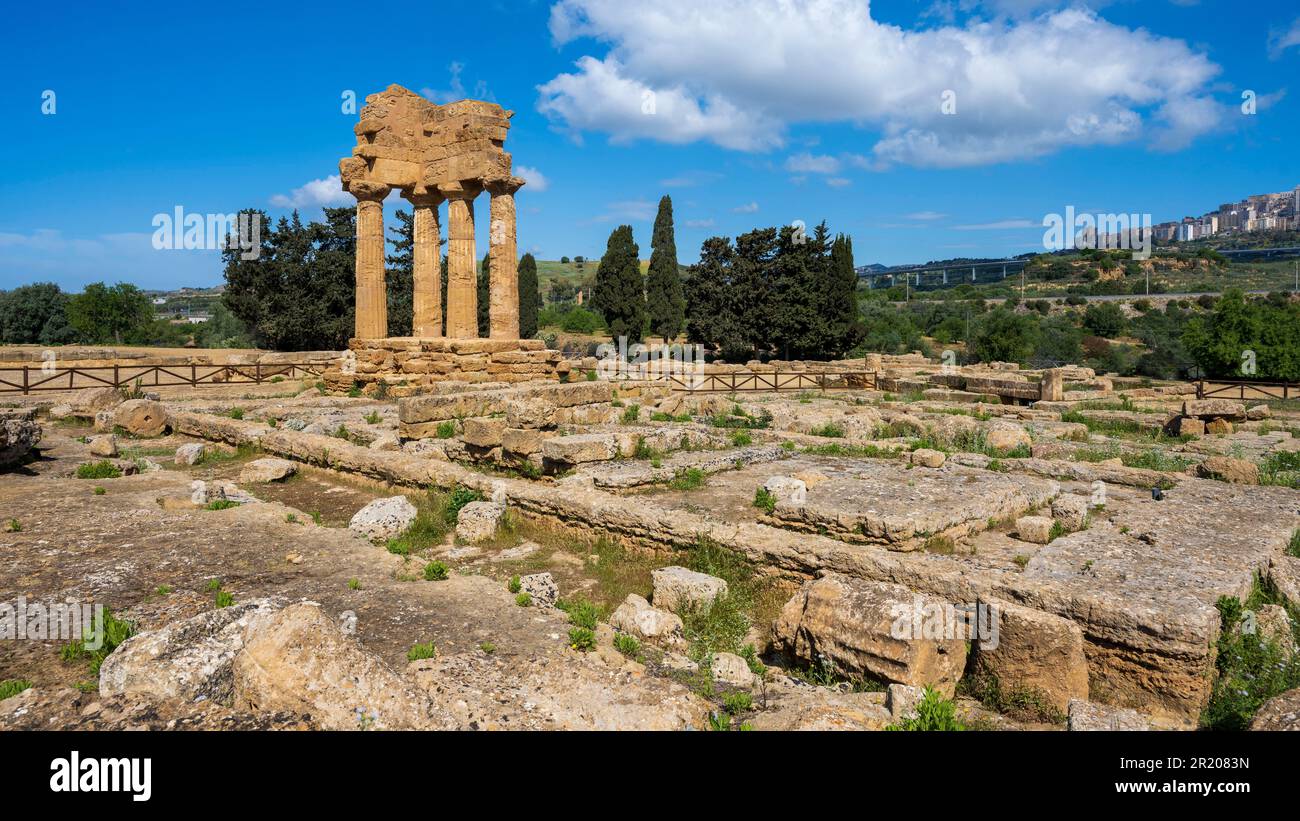 Temple of Dioscuri, Tempio di Dioscuri, Valle dei Templi, Valley of the ...