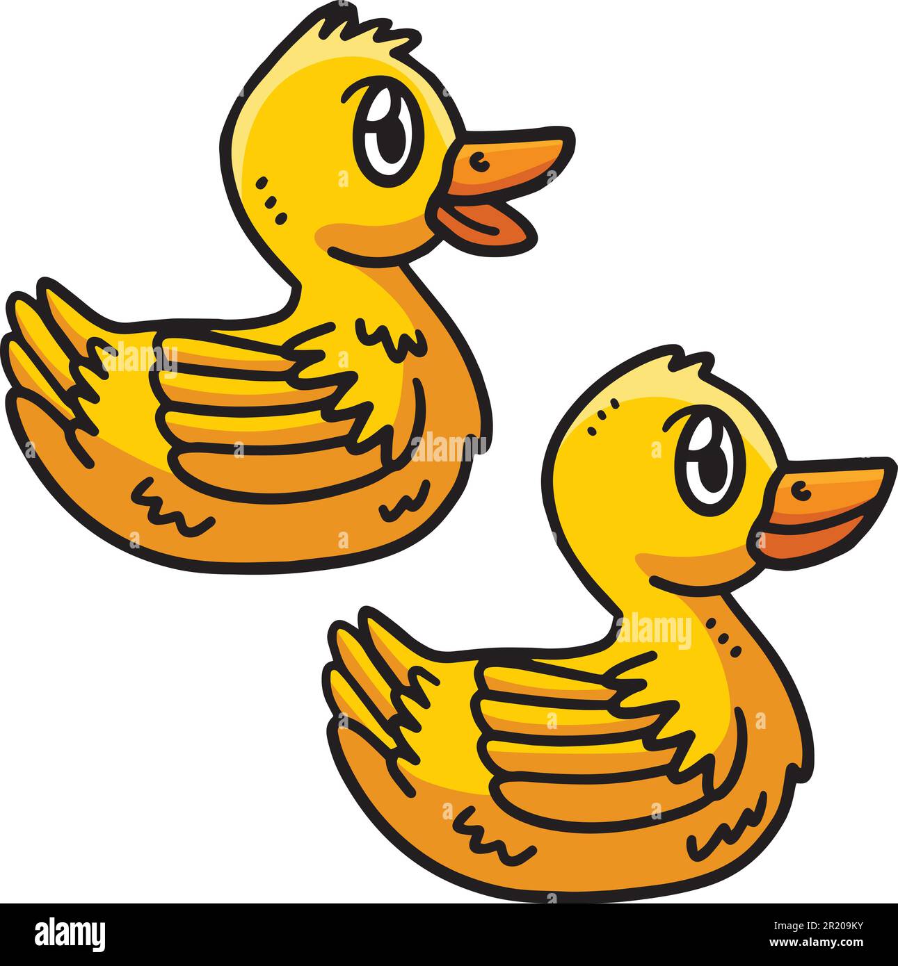 Duckling Cartoon Colored Clipart Illustration Stock Vector Image & Art ...