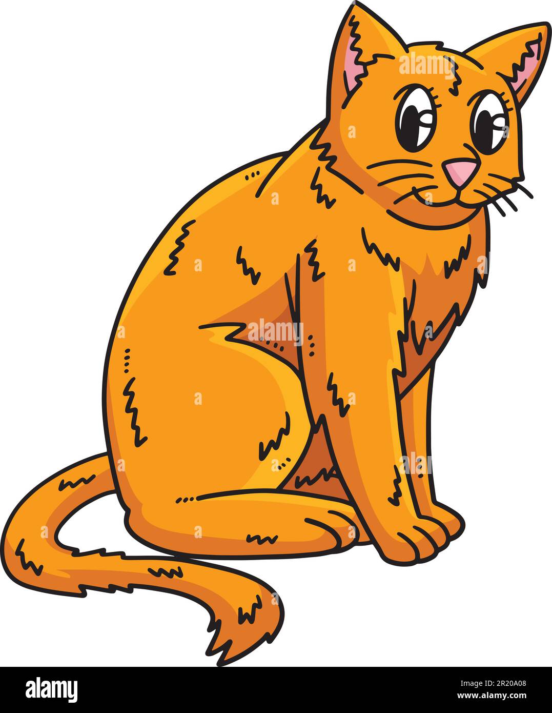 Mother Cat Cartoon Colored Clipart Illustration Stock Vector Image ...