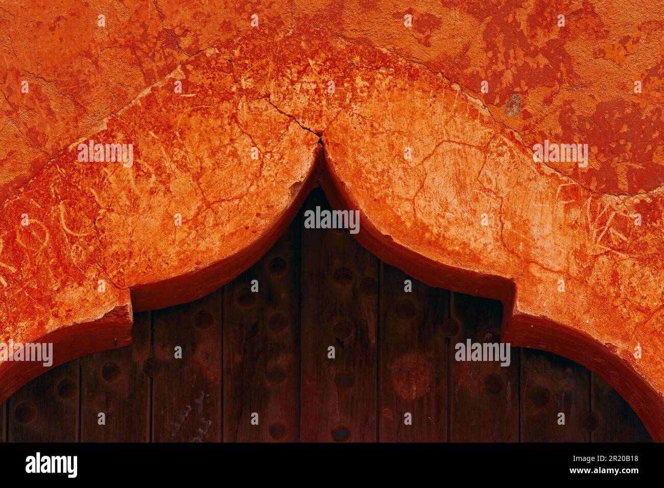 Marrakech, La Menara, Door, Menara Gardens, Saadian Palace in the ...