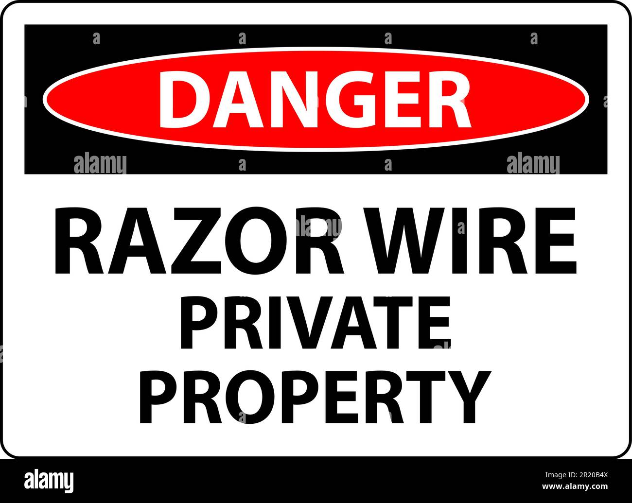 Barrier of razor wire Stock Vector Images - Alamy