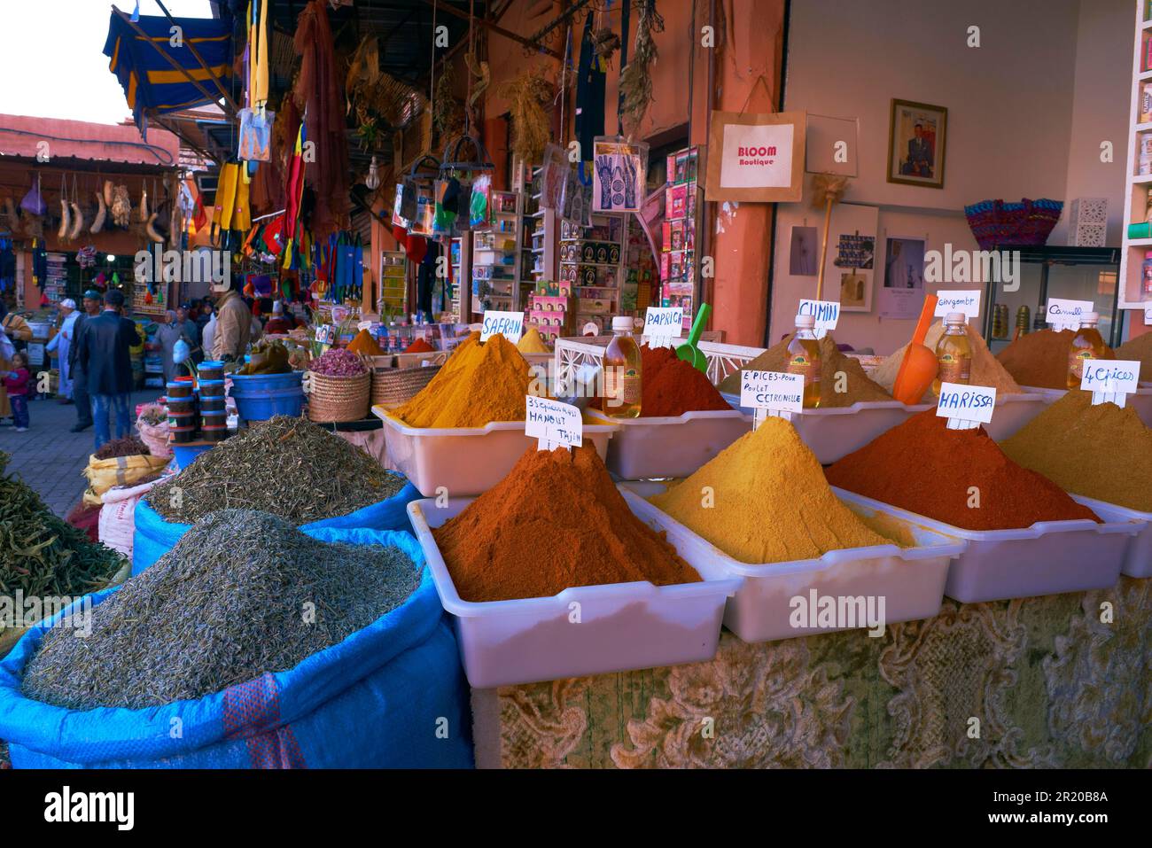 Spice shop, grocery, Rahba Kedima Square, Place des epices, Medina ...