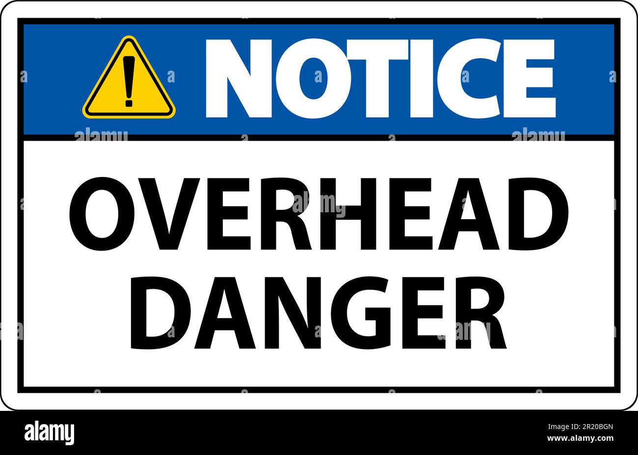 Symbol Notice Sign Overhead Danger Stock Vector Image & Art - Alamy