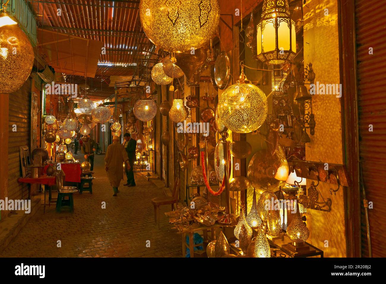 Lanterns, Medina, Marrakech, Souk, UNESCO World Heritage Site, Maghreb ...