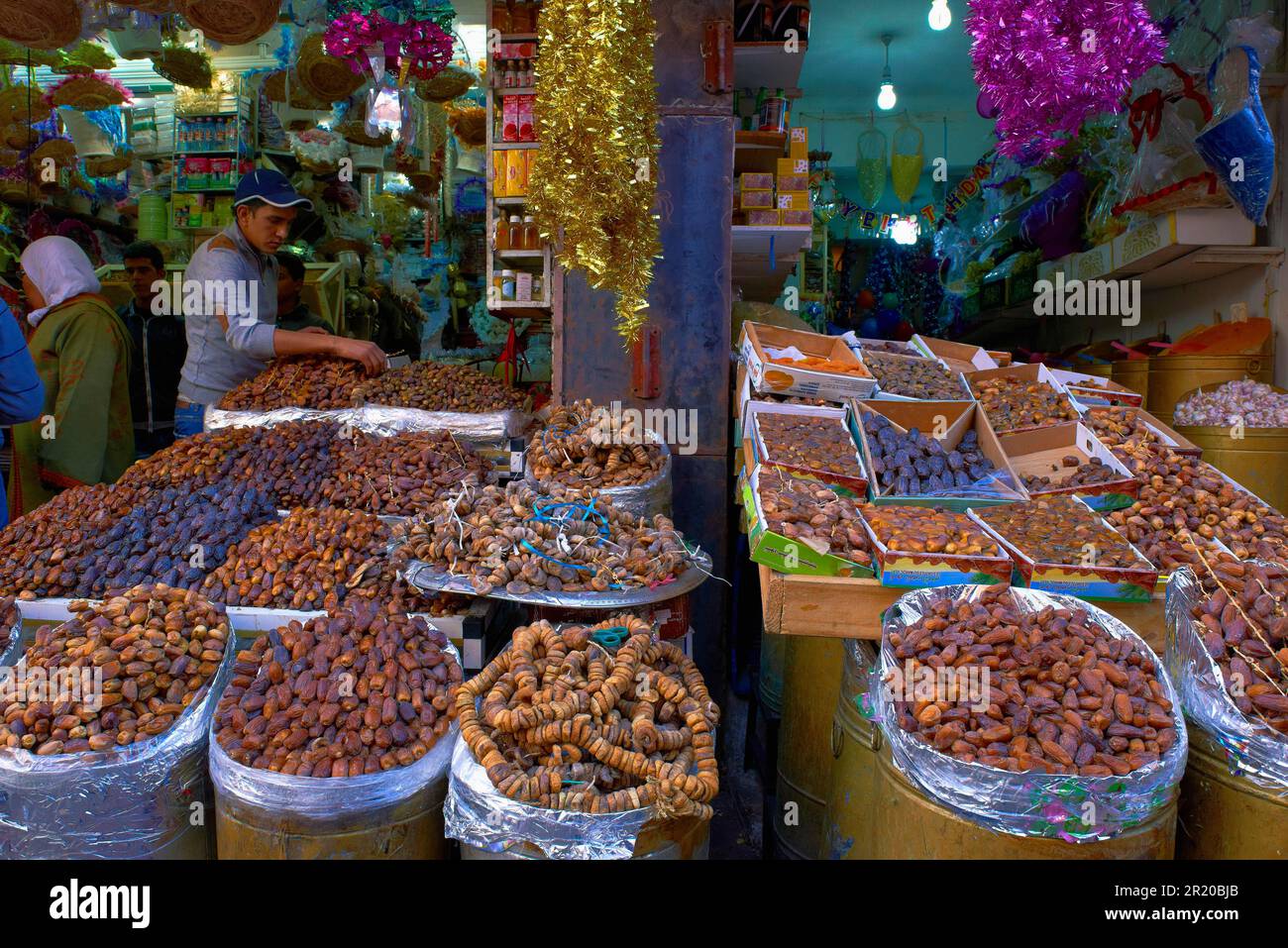 Dried fruits and nuts, Medina, Souk, Marrakech, UNESCO World Heritage ...