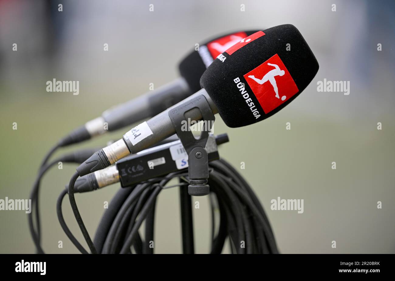 DAZN Microphone, Micro, Logo, Bundesliga, Mercedes-Benz Arena ...