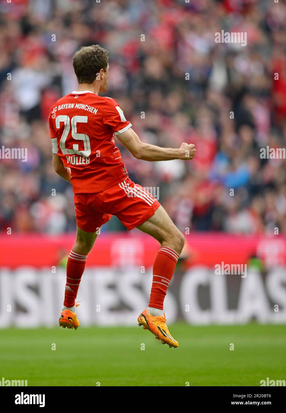Goal celebration Thomas Mueller FC Bayern Muenchen FCB (25) Allianz ...