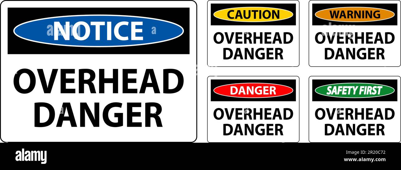 Symbol Danger Sign Overhead Danger Stock Vector Image & Art - Alamy