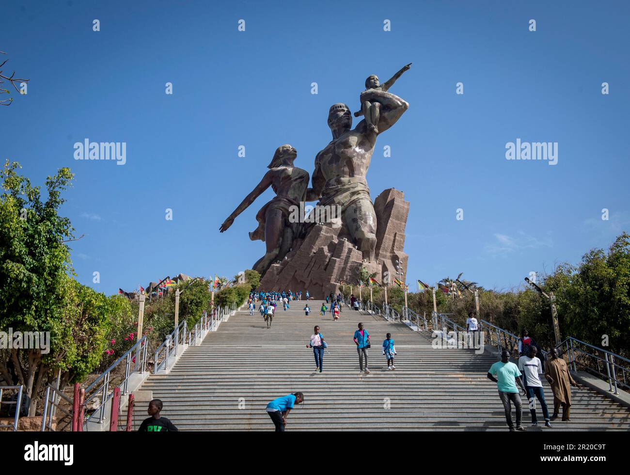 Dakar, Senegal. 12th May, 2023. People visit the African Renaissance ...