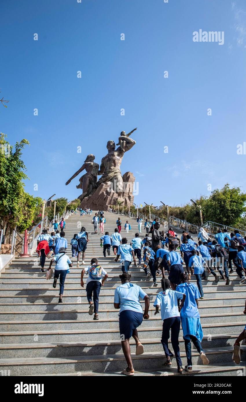 Dakar, Senegal. 12th May, 2023. People visit the African Renaissance ...
