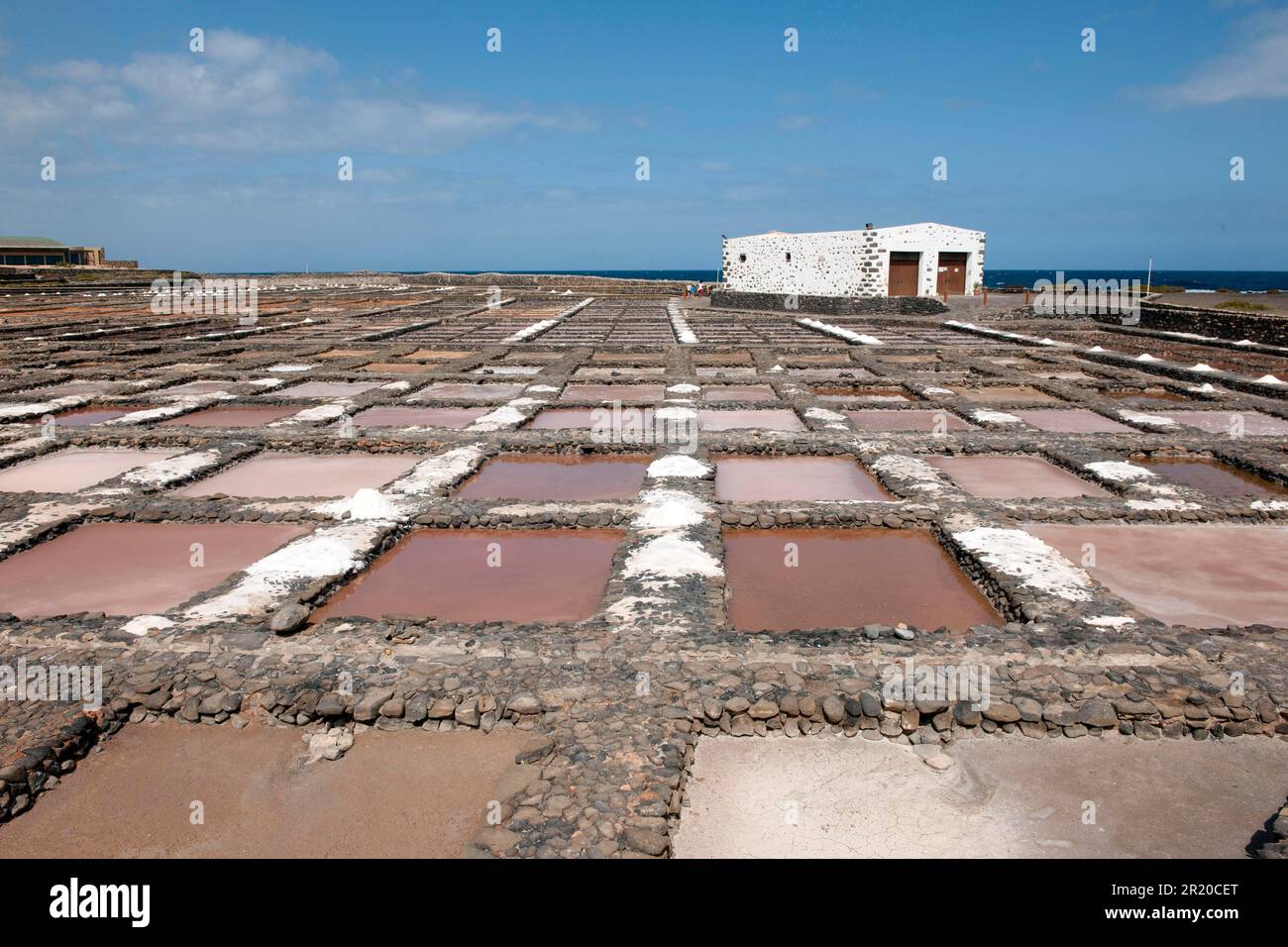 Old salt works, Caleta del Fuste, Fuerteventura, Canary Islands, Spain ...