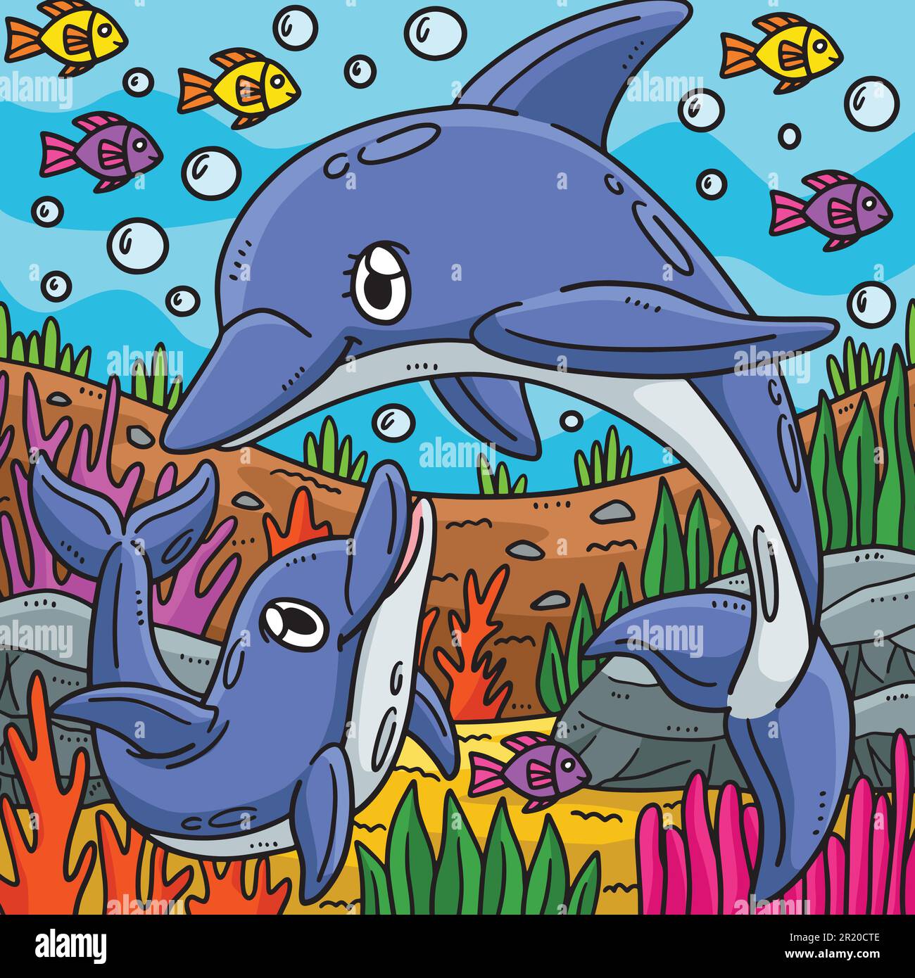 Baby Dolphin Cartoon