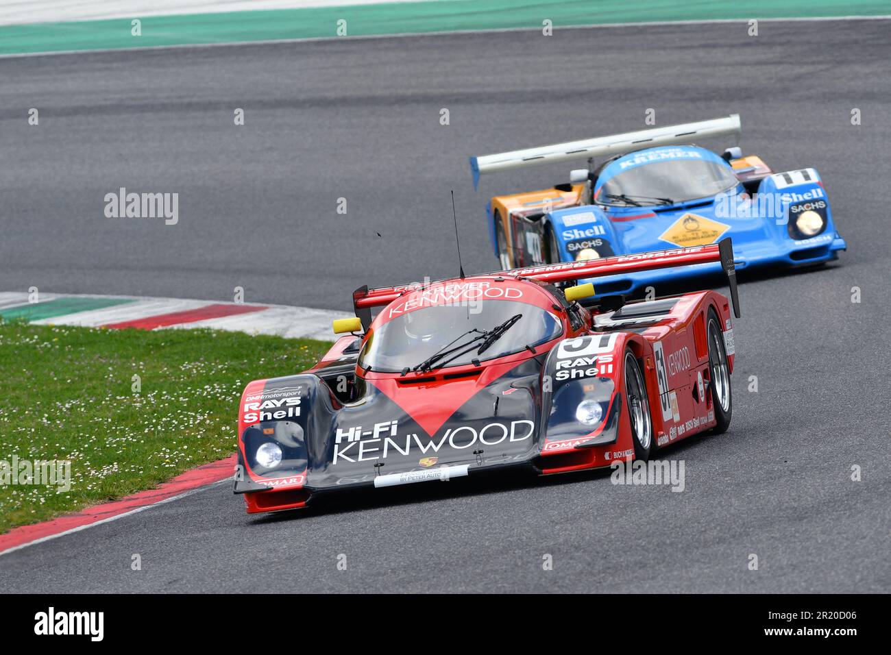 Scarperia, 2 April 2023: Porsche 962 C year 1991 in action during ...