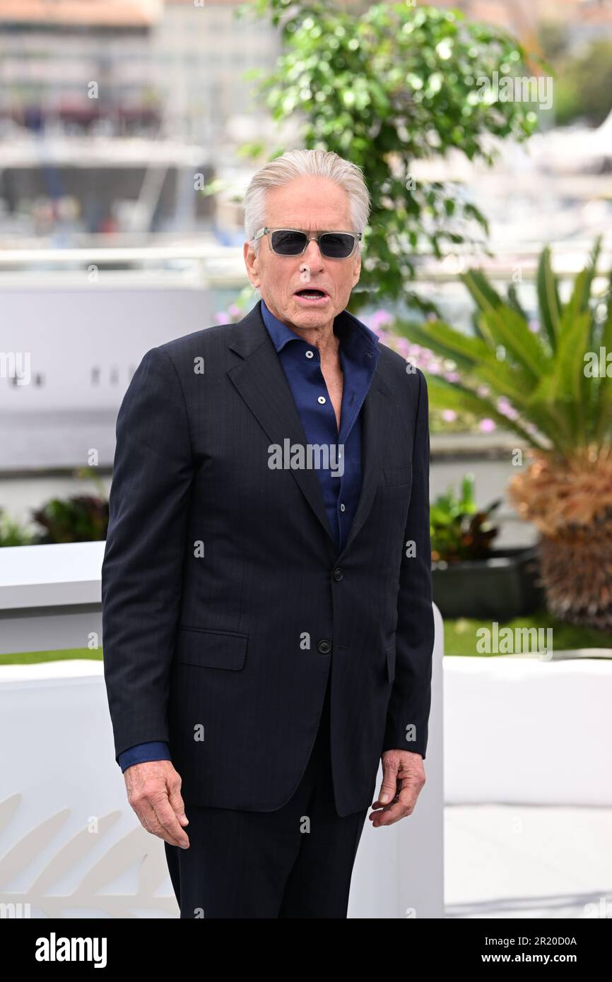 Michael Douglas attending photocall for the Honorary Palme d'Or during ...