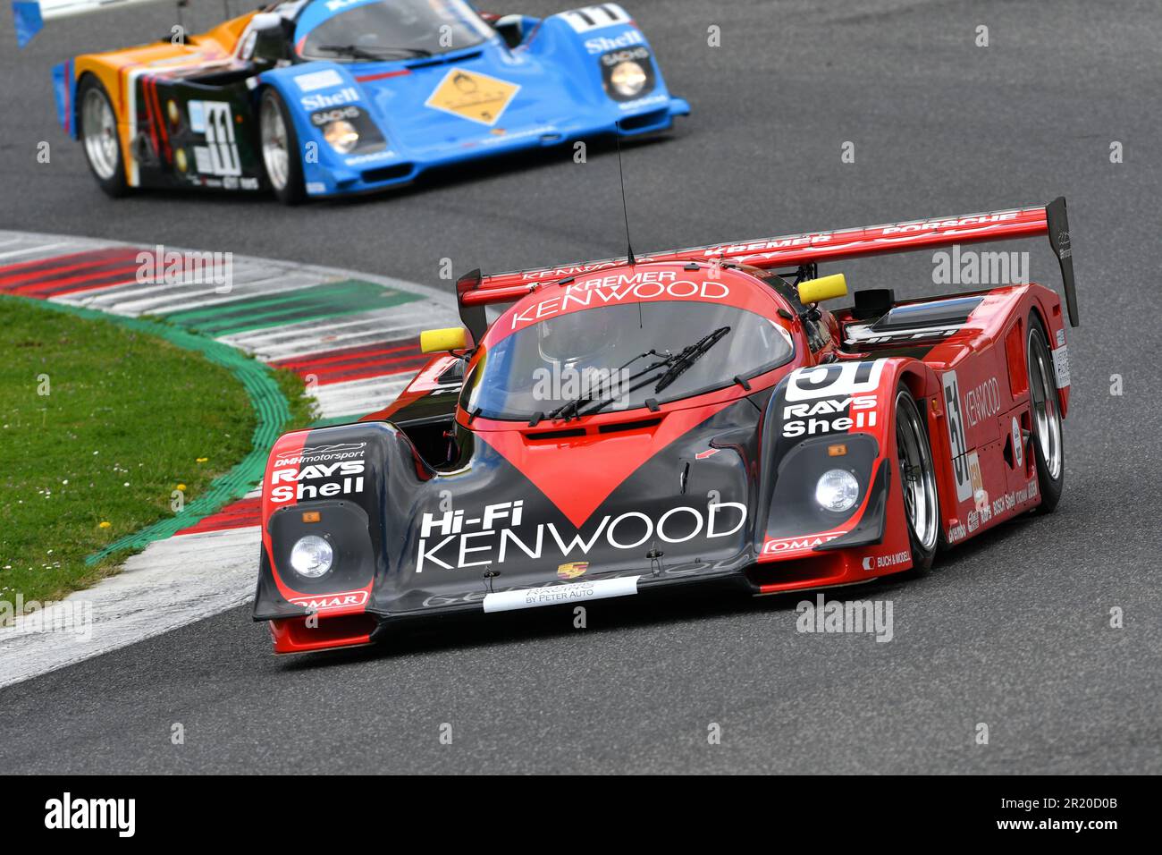 Scarperia, 2 April 2023: Porsche 962 C year 1991 in action during ...
