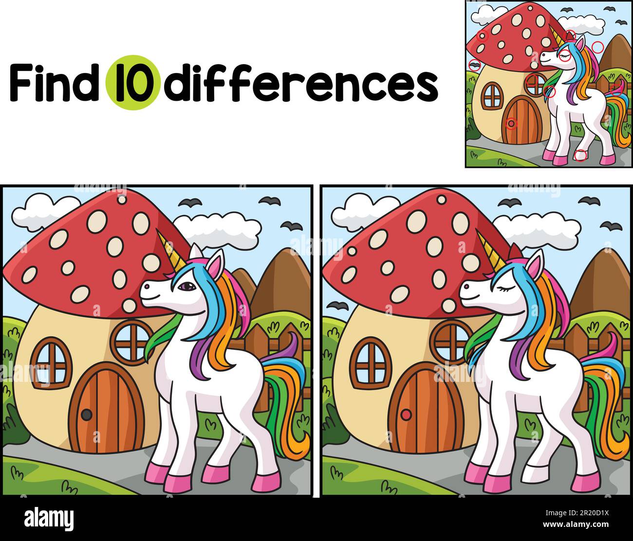 Fairy house in mushroom Stock Vector Images - Alamy