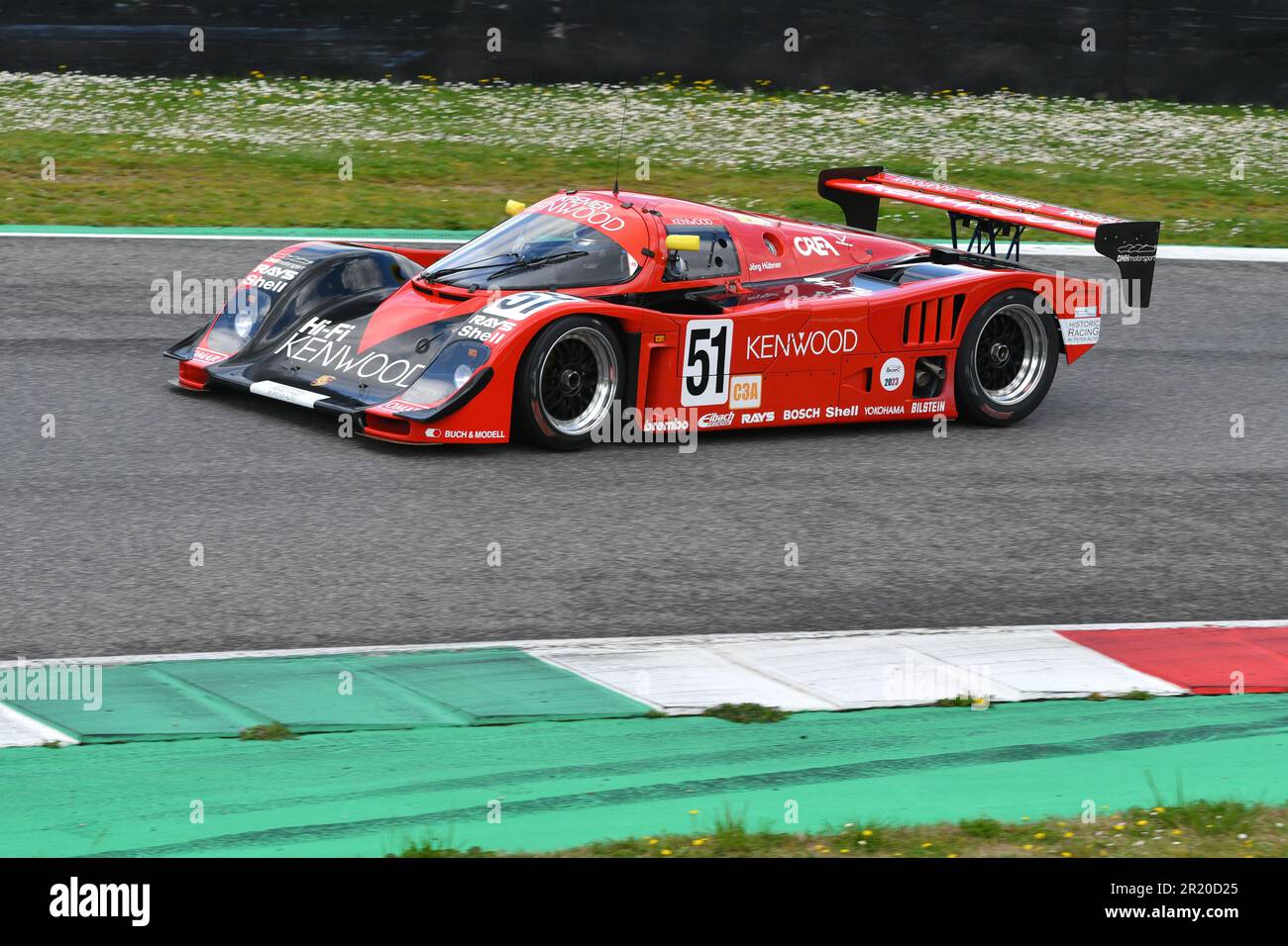 Scarperia, 2 April 2023: Porsche 962 C year 1991 in action during ...